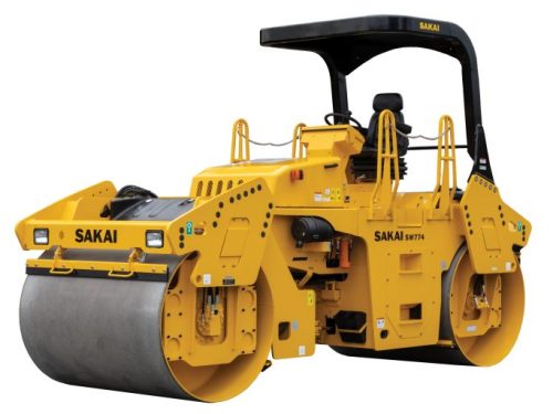 Sakai SW504W 54" Double Drum Vibratory Asphalt Paving Roller