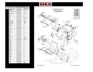 SAKAI-SV544-Cab-Parts-Lists | Sakai America