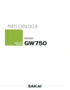 Sakai-GW750-Asphalt-Roller-Parts | Sakai America