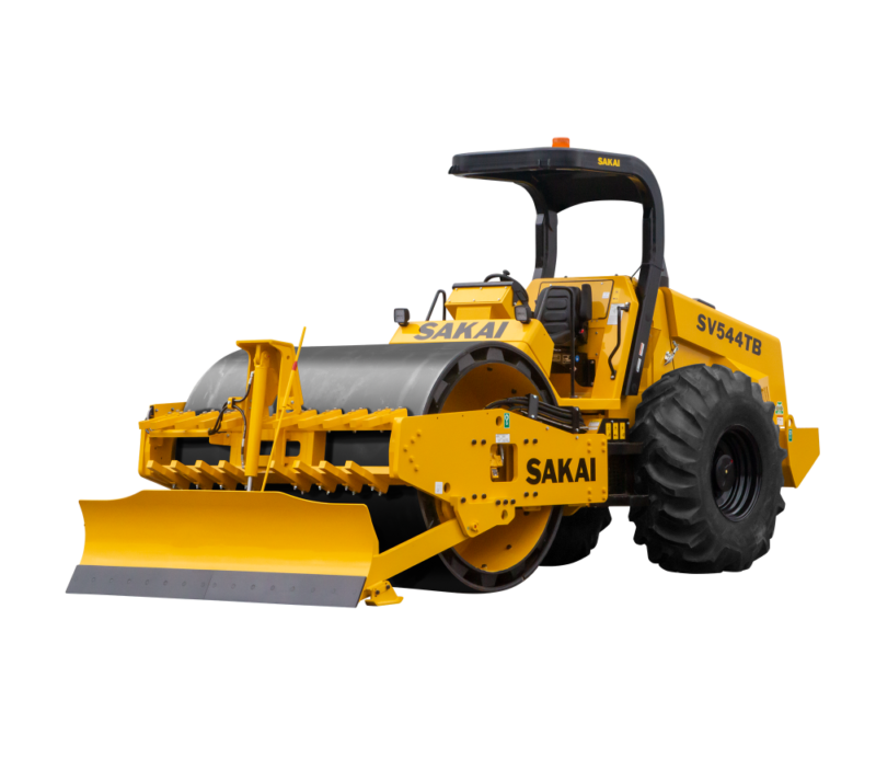 Sakai-SV544-soil-compactor-dirt-roller-padfoot-drum-smooth-shell-blade ...
